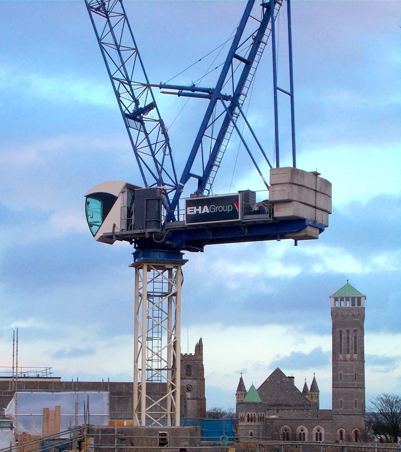 A new TC2 crane was installed on our site in Plymouth City Centre
