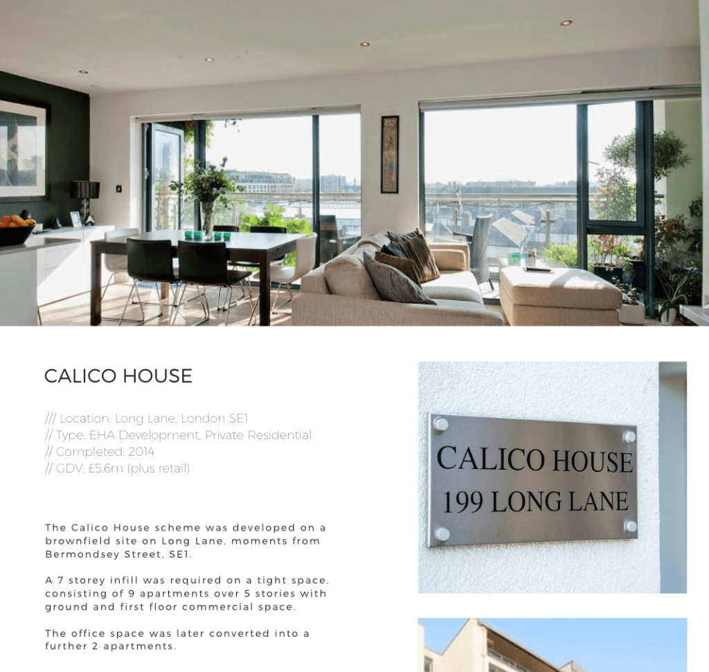 Past Project: Calico House, London - Construction Company UK
